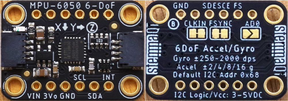 STEMMAで広がるArduinoの世界㉑Step1 6軸加速度センサMPU6050 - Arduinoクックブック