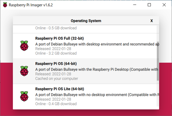 Raspberry Pi OS (64-bit) ① インストール | RaspberryPiクックブック